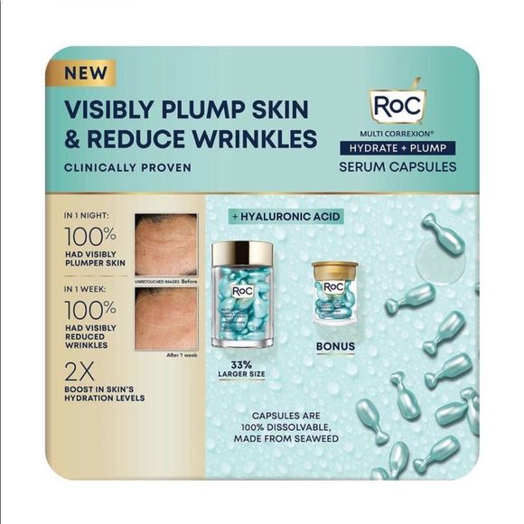 Roc | Skincare | Roc Multi Correction Hydrate And Plump Serum Capsules ...